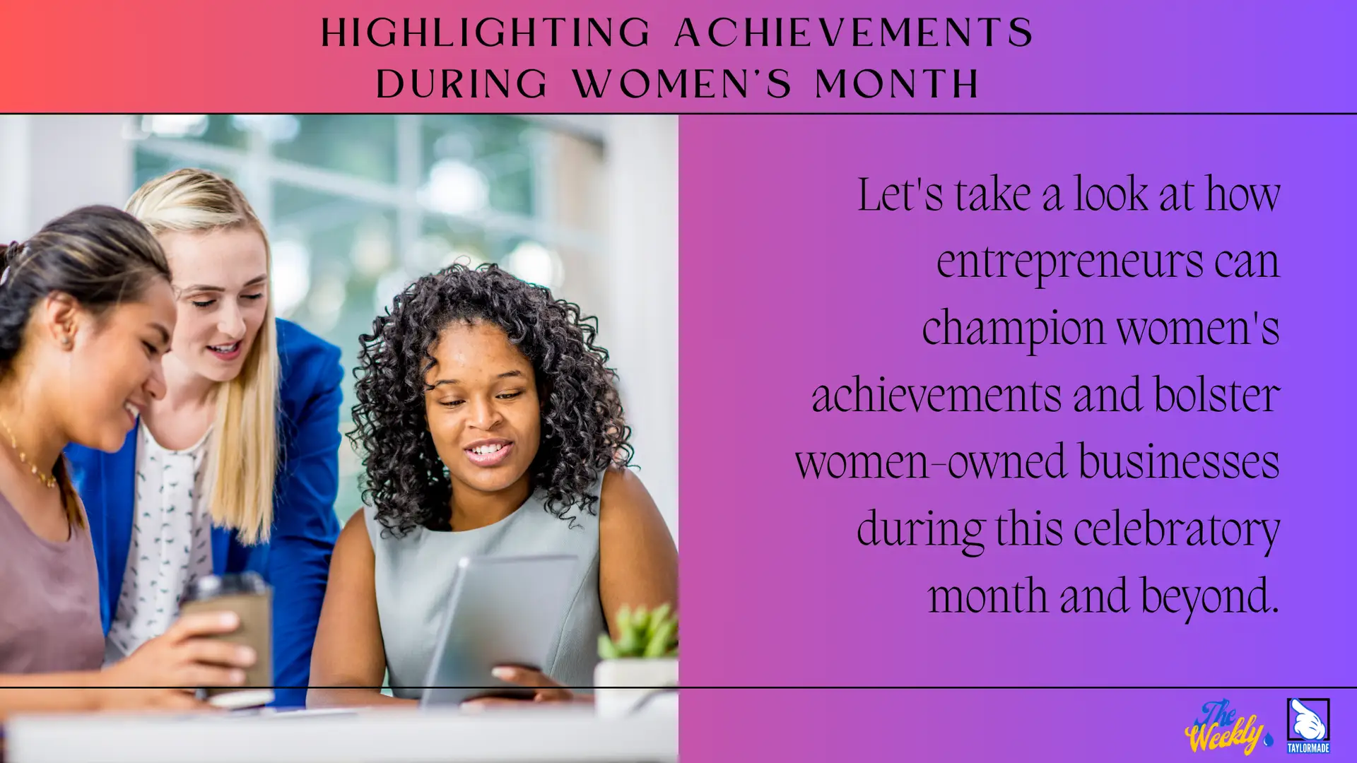 Highlighting Achievements During Women's Month - TaylorMade Global